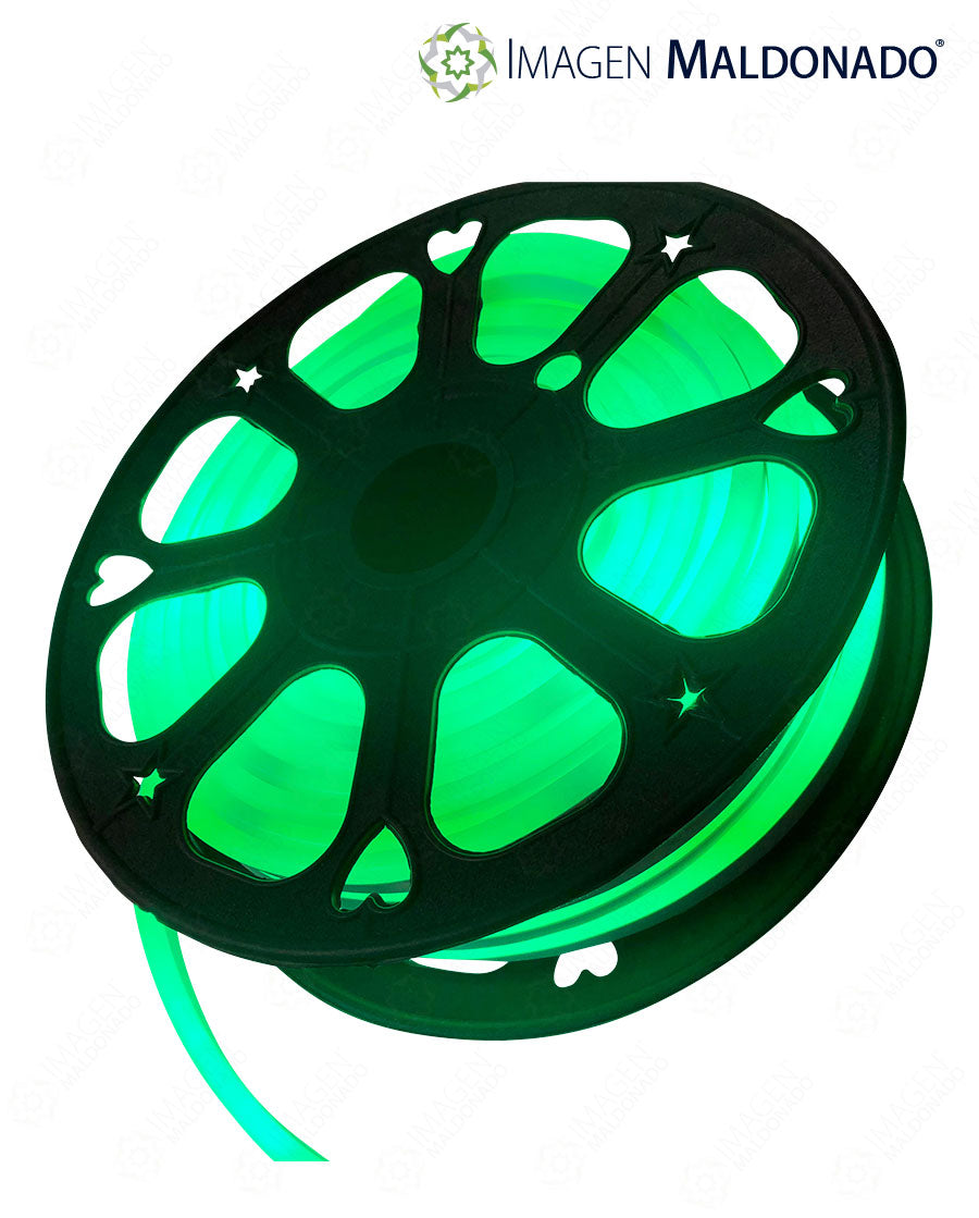 ROLLO TIRA NEON LED SMD VERDE PEMEX 10MT-25MT-100MT - Imagen Maldonado®